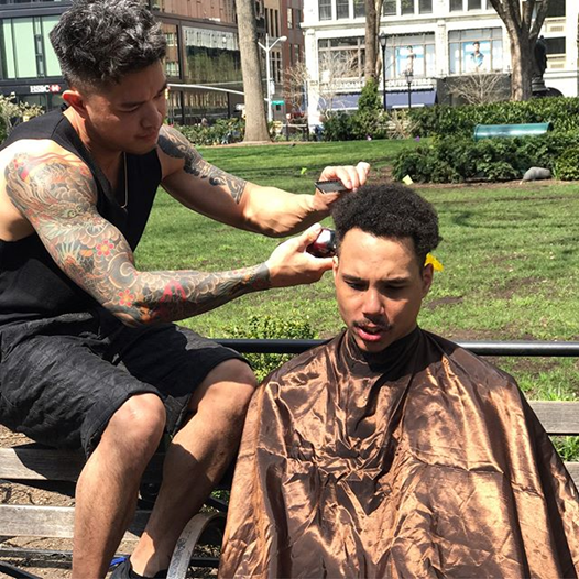 Lovers & Fighters In America: Mark Bustos Gives Free Haircuts To The ...